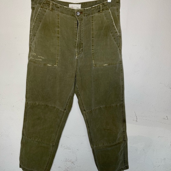 Anthropologie | Pants & Jumpsuits | Army Green Boyfriend Cargo Pants ...